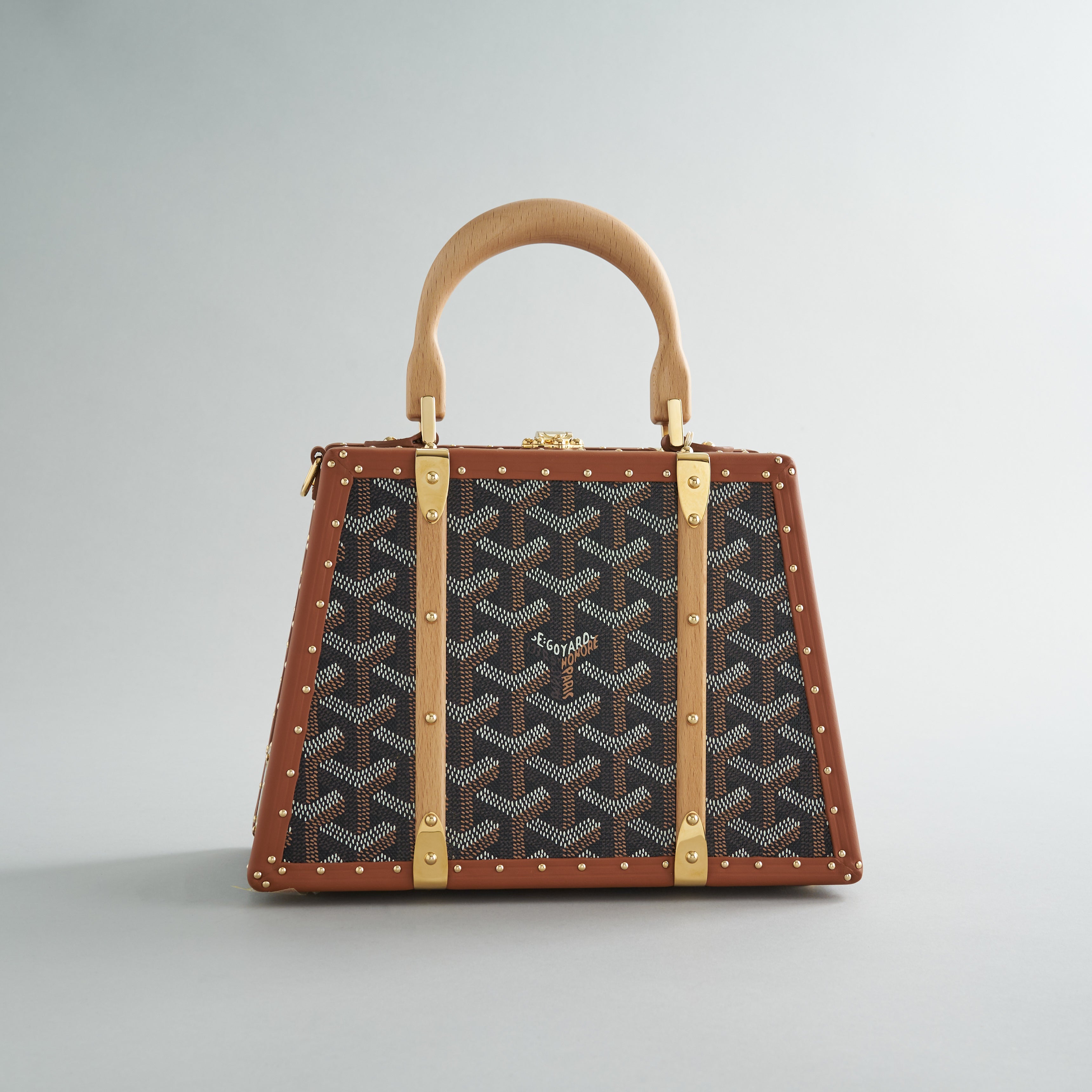 Goyard Saigon Trunk Bag Mini Black/Tan Gold Hardware – eliteUSA