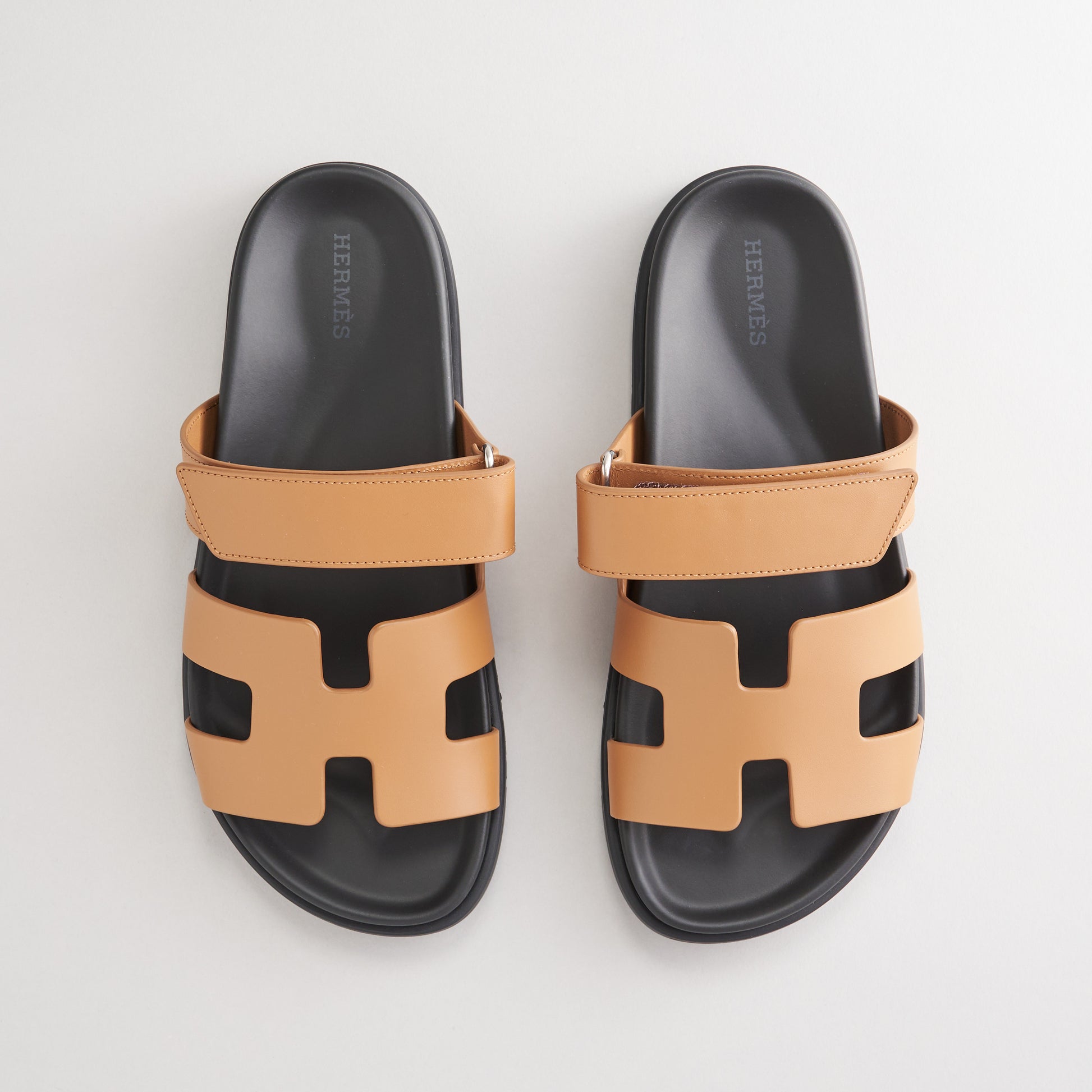 Hermès Chypre Sandals Calfskin Natural – eliteUSA