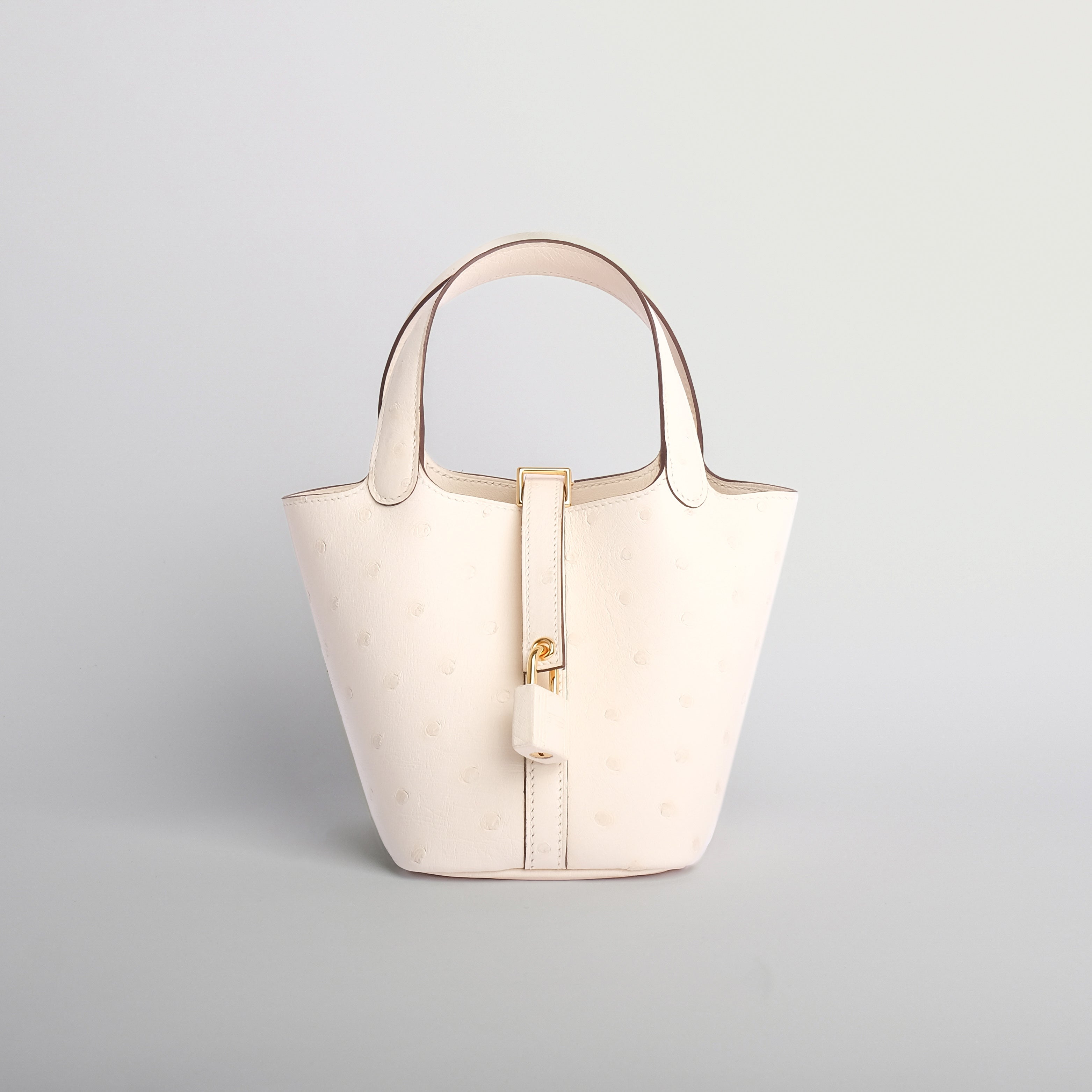 Hermès Picotin Micro Ostrich Nata Gold Hardware – eliteUSA